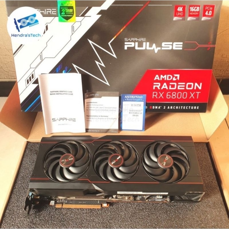Jual RX 6800 XT 16GB Sapphire Pulse 6800XT RX6800XT Not VGA 6700 6600 ...