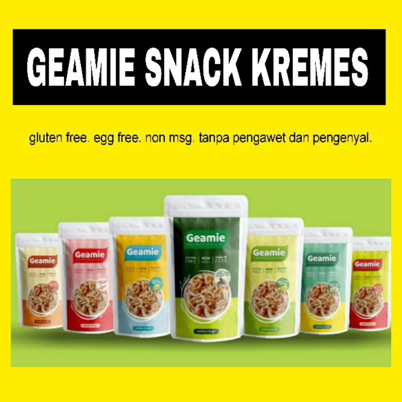 Jual Geamie Snack Kremes/ Snack non msg/ Snack Gluten Free/ Snack Sehat ...
