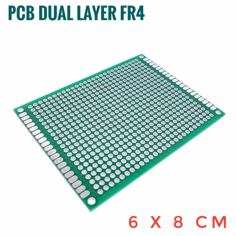 Jual PCB lubang Double Layer Trough Hole 6x8 cm FR4 High Quality ...