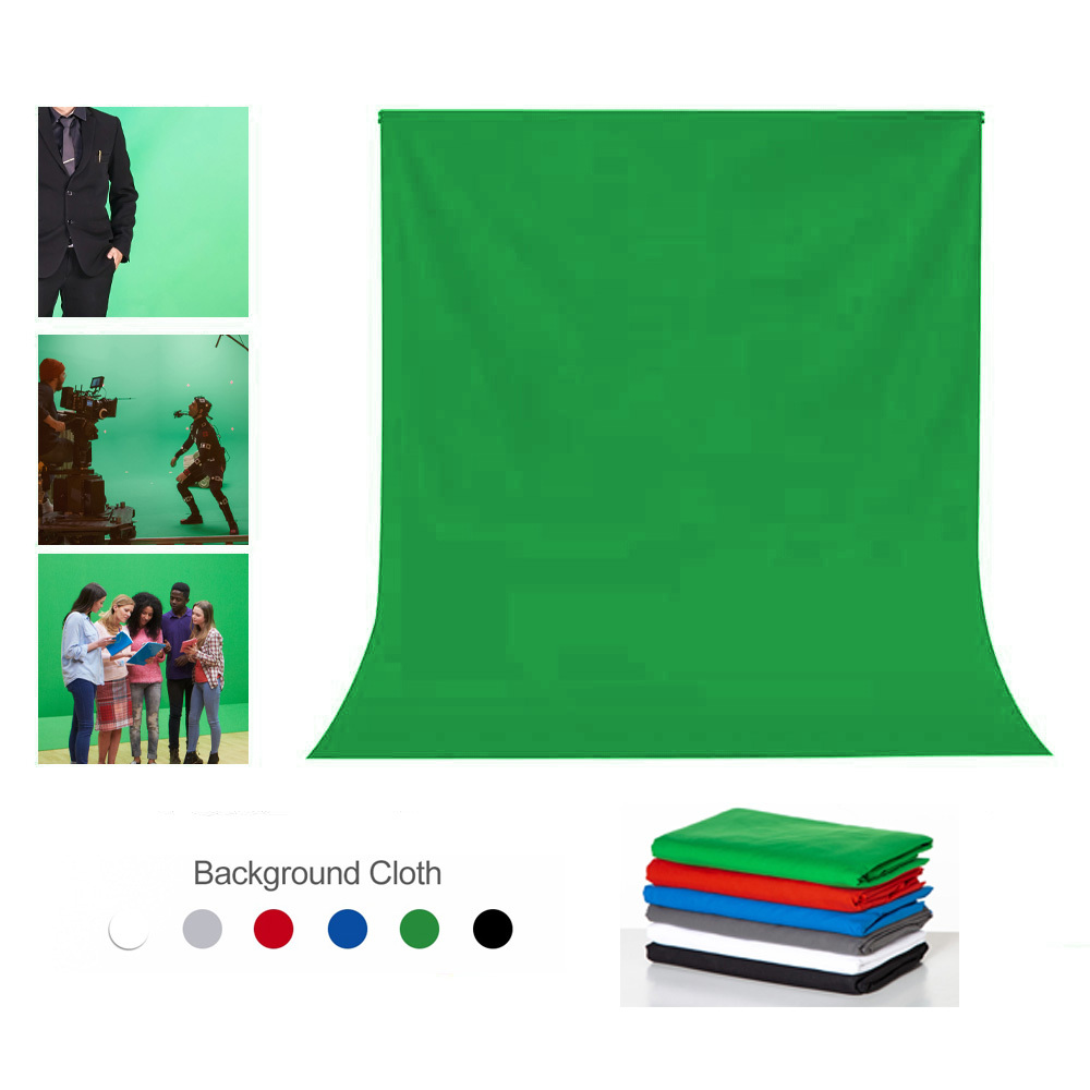 Jual Kain Backdrop Studio Fotografi Green Screen Cotton Textile Muslin ...