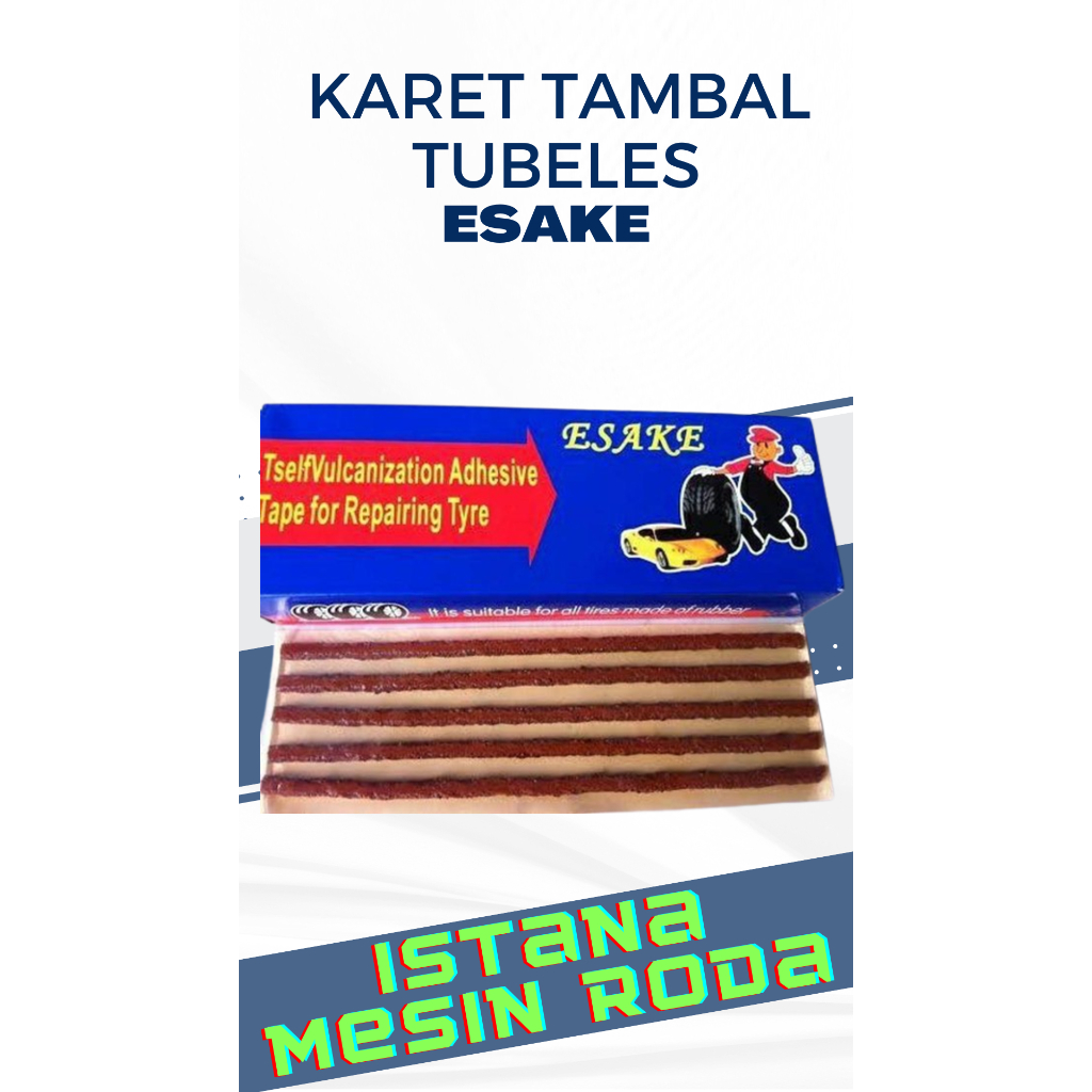 Jual Karet Tambal Tubeless Esake 1 Dus Isi 60 Pack | Shopee Indonesia