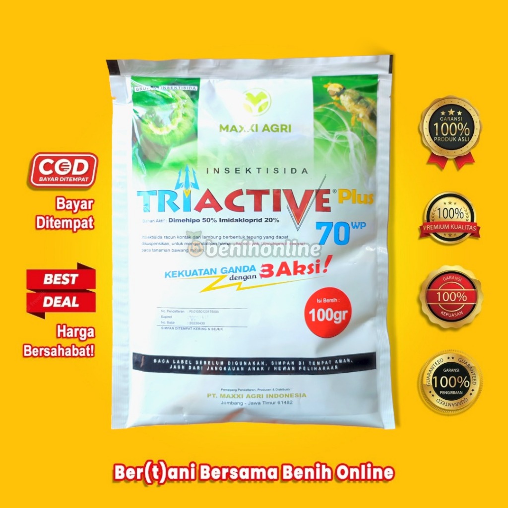 Jual INSEKTISIDA TRIACTIVE PLUS 70 WP 100 GRAM MAXXI AGRI Dimehipo ...