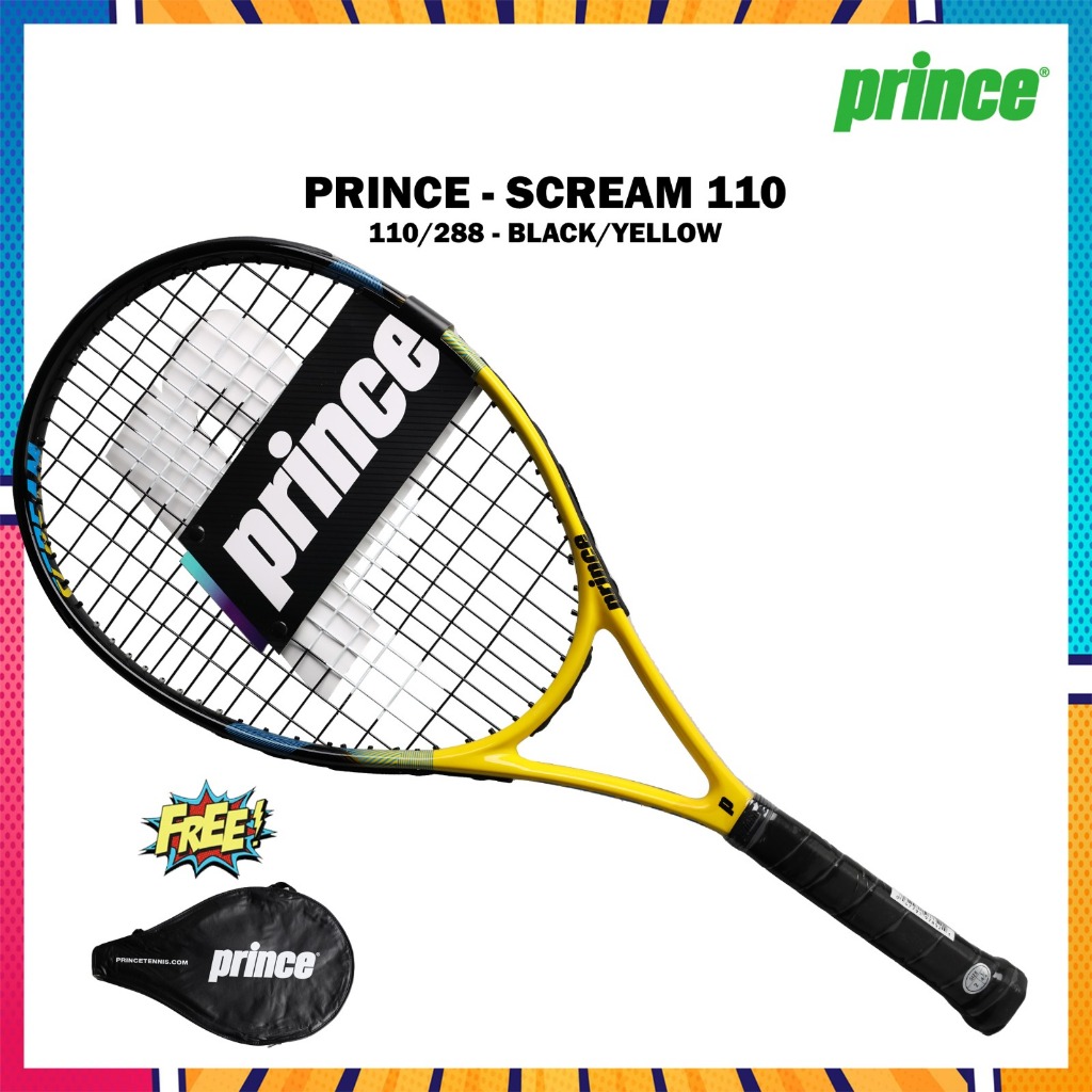 Jual Raket Tenis Prince Scream 110 110in 288gr | Shopee Indonesia