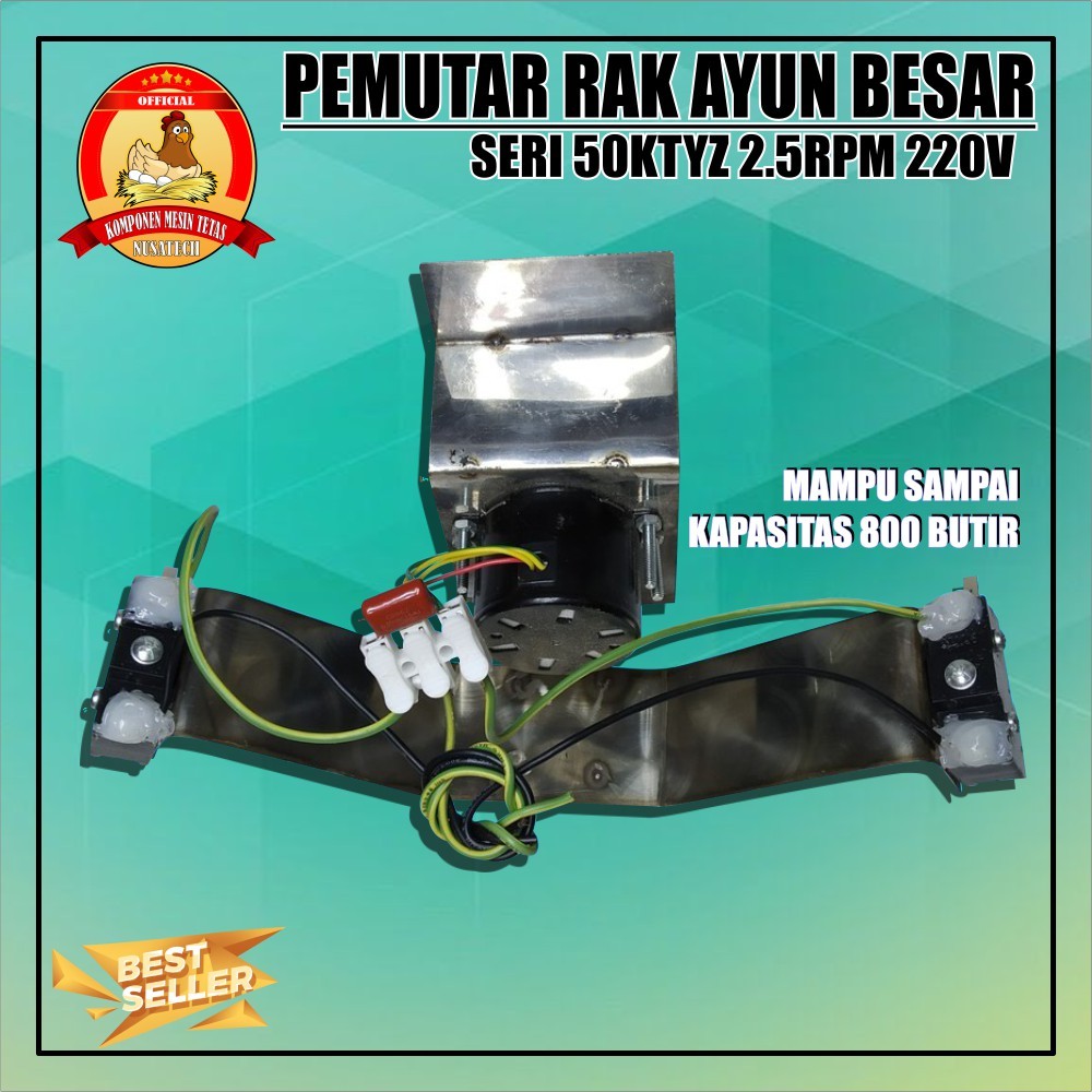 Jual Motor Dinamo Pemutar Rak Mesin Tetas Telur Sistem Rantai 50Ktyz ...
