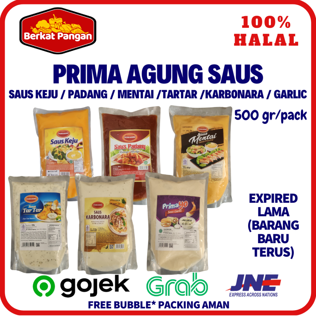 Jual Prima Agung Saus Keju / Mentai / Tartar / Garlic / Padang ...