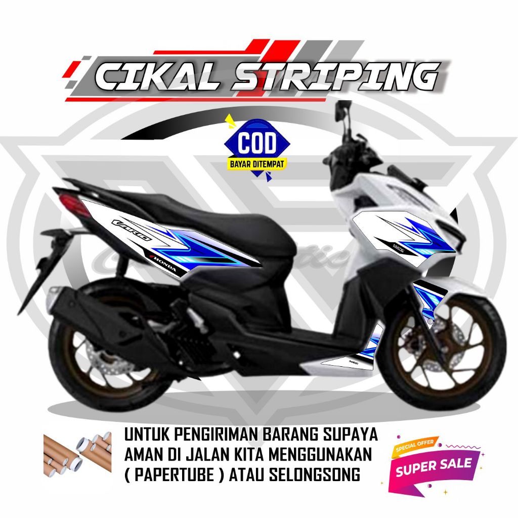 Jual STRIPING VARIASI VARIO 160 INJEKSI SIMPEL RACING STIKER | Shopee ...