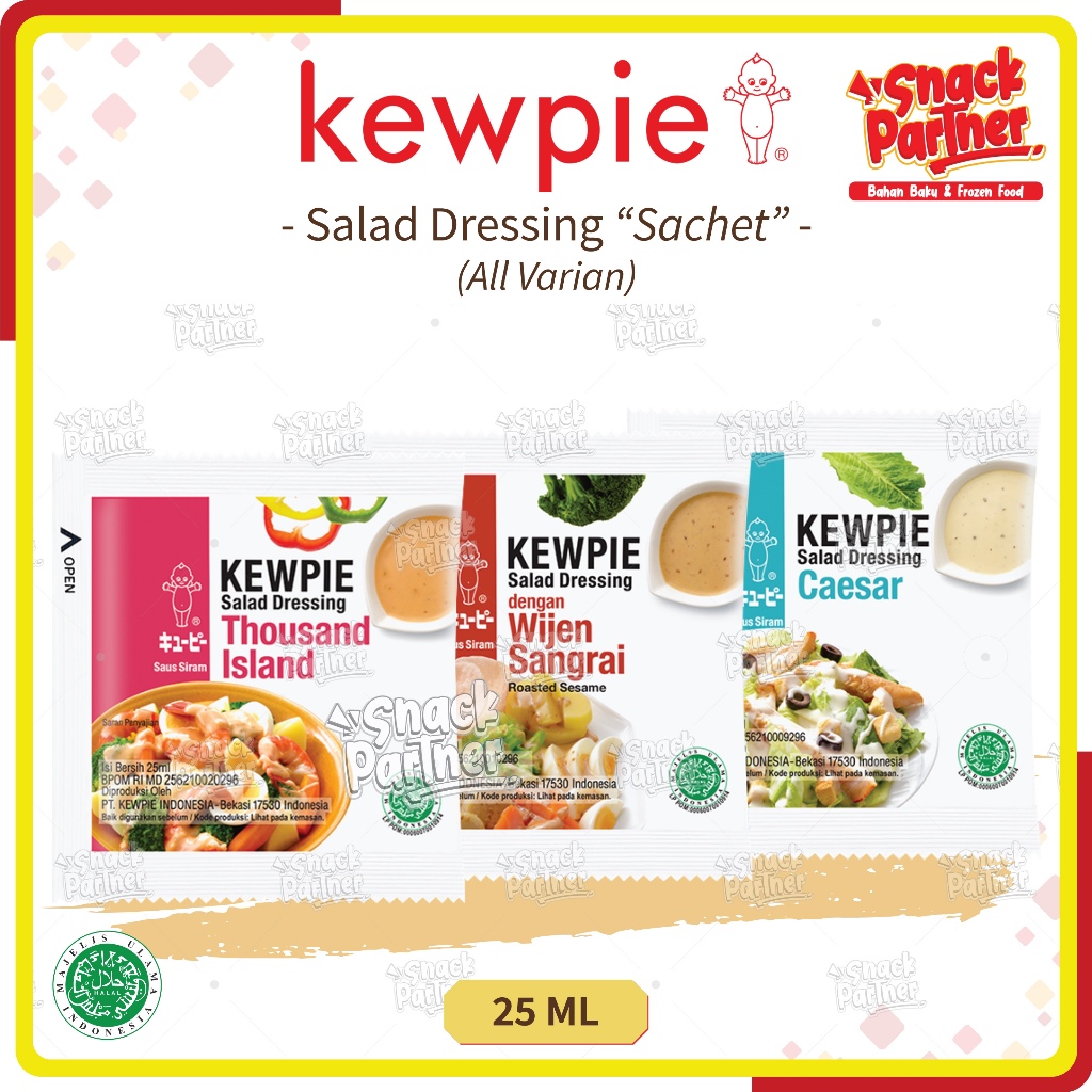 Jual KEWPIE Salad Dressing Sachet 25 ML - Saos Saus Mayonnaise Mayonaise Mayones Pedas Hot ...