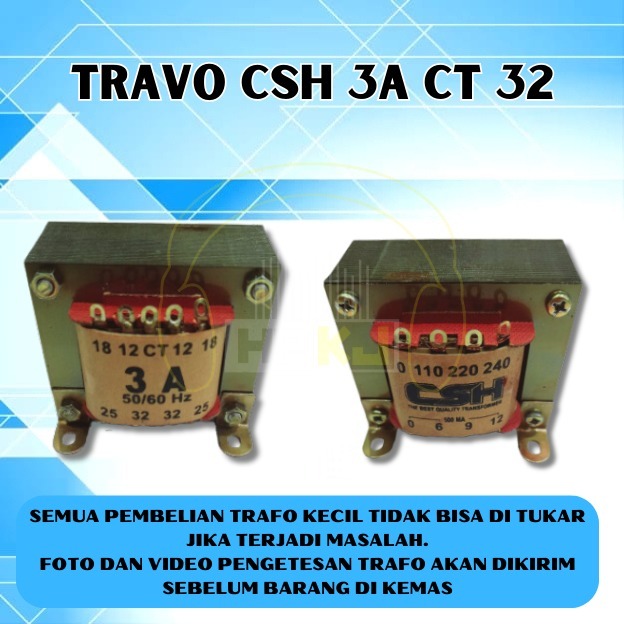 Jual TRAVO TRAFO 3A CT 32V CSH trafo 3 amper ct32 CSH | Shopee Indonesia