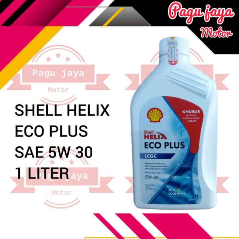 Jual SHELL HELIX ECO PLUS SAE 5W 30 1LITER OLI MESIN | Shopee Indonesia