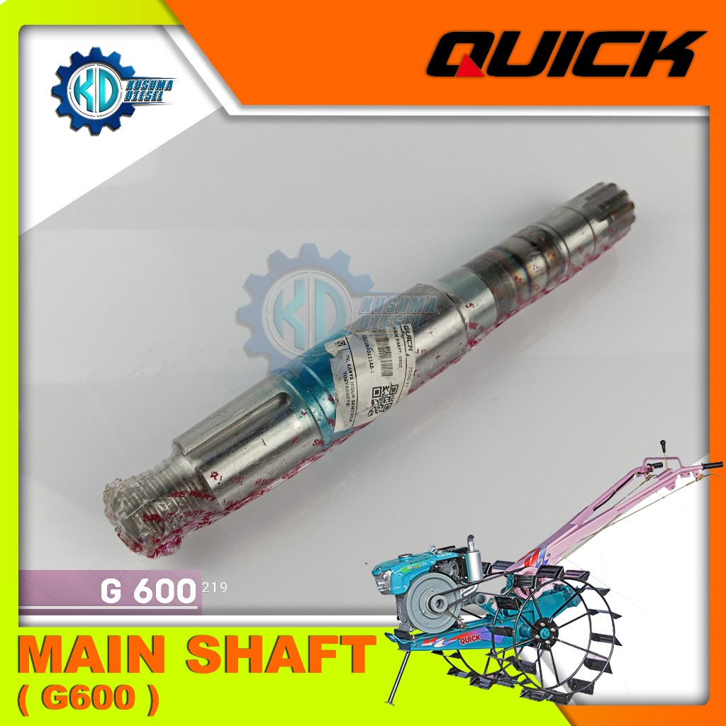 Jual MAIN SHAFT G600 - SPAREPART TRAKTOR QUICK G600 - AS RODA ...