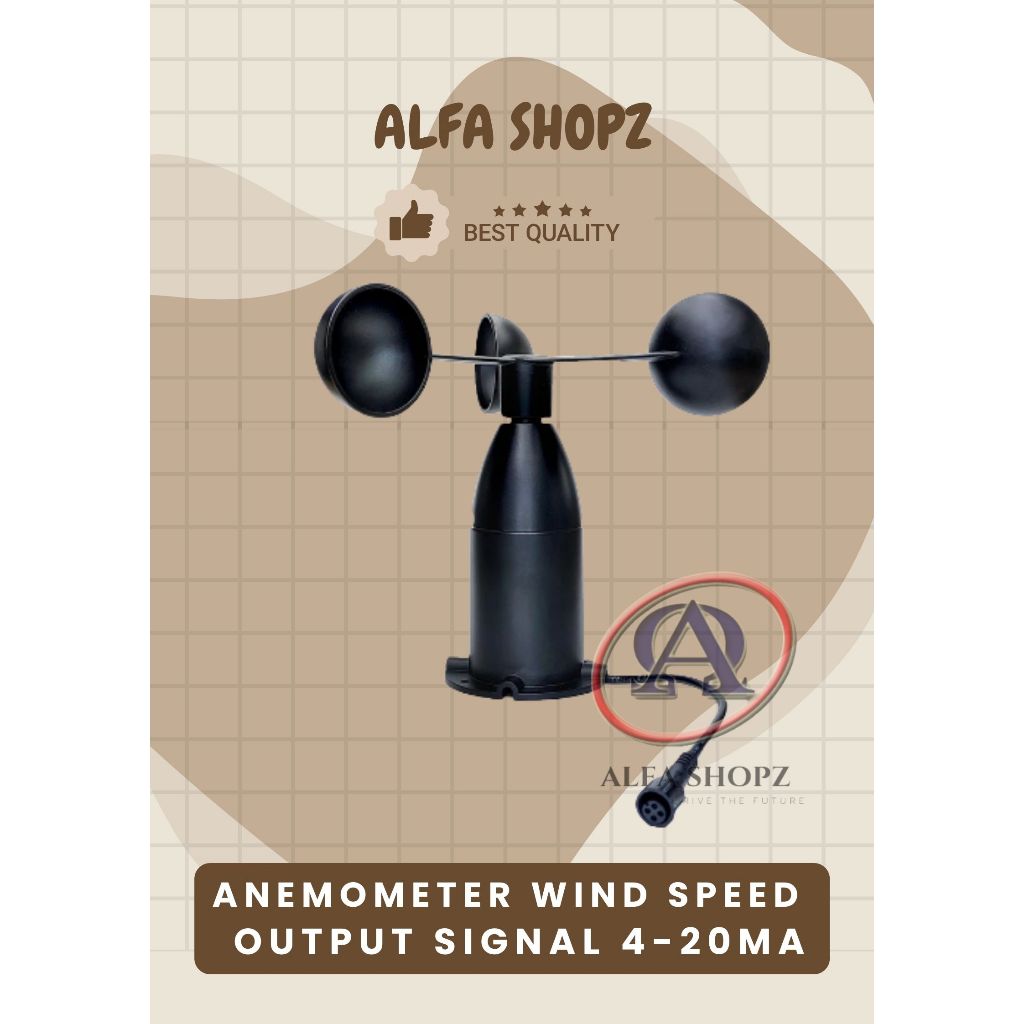 Jual Sensor Kecepatan Angin Anemometer Wind Speed Aluminum 0 5v Atau 4