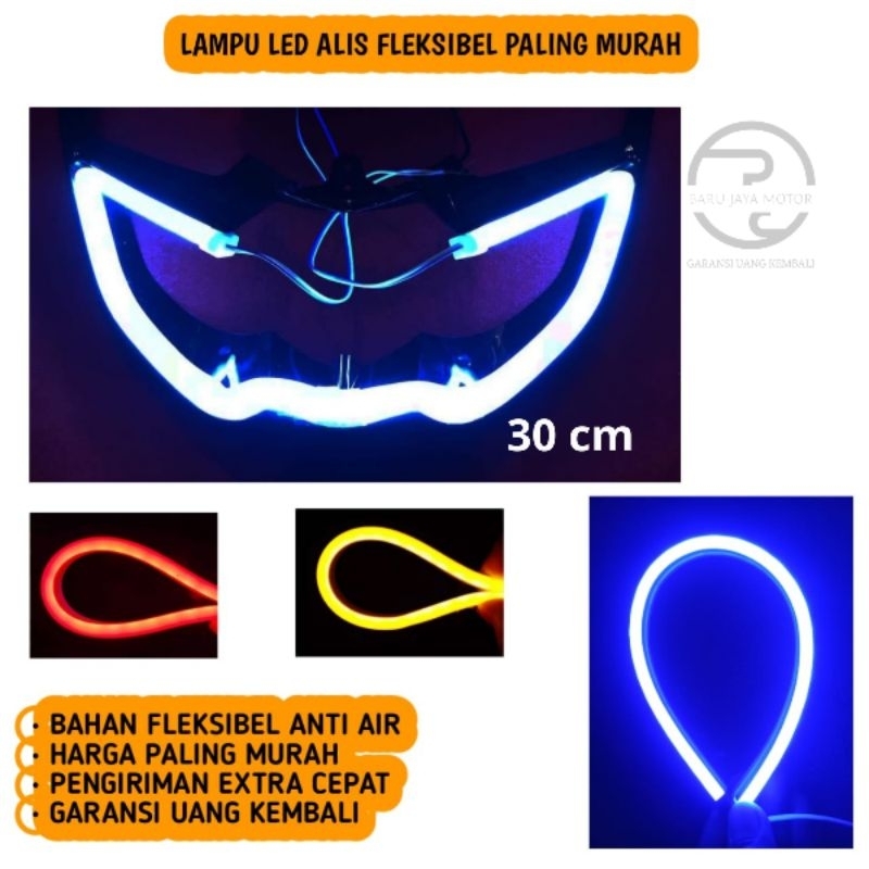 Jual Lampu Variasi Alis Motor LED Flexible-Elastis 12v Banyak Varian ...