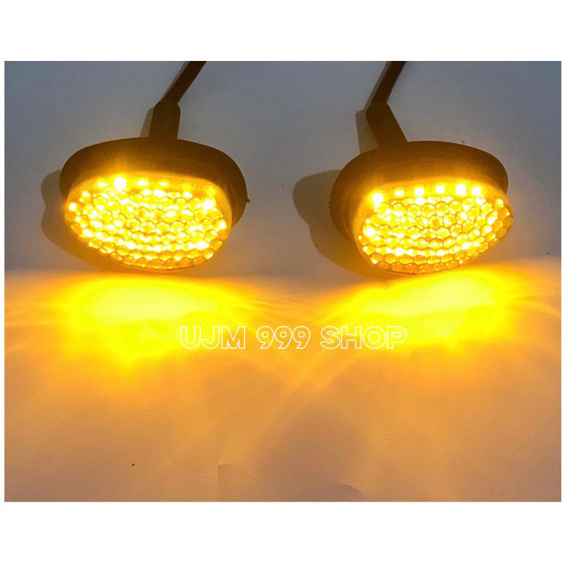 Jual Sein Tempel LED Lampu Sen Tempel Oval D-90 Universal Buat Gsx/R15 v3/Cbr150r/Ninja Rr Mono ...