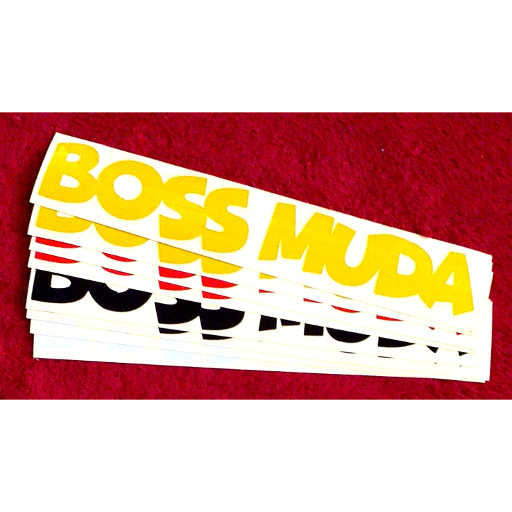 Jual Stiker cutting tulisan Boss Muda, sticker Boss muda | Shopee Indonesia