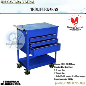Jual RAK / TROLLEY PERTUKANNGAN / MEKANIK Plat Steel Kokoh - LOKAL ...