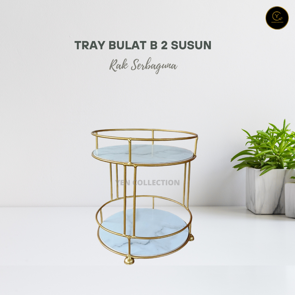 Jual RAK SERBAGUNA - TRAY BULAT B 2 SUSUN - TRAY KUE - RAK BESI - RAK ...