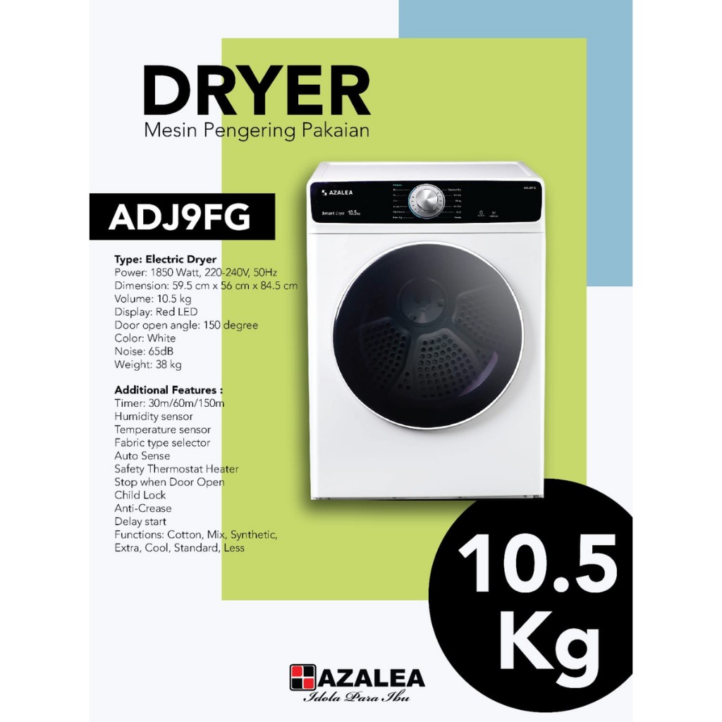 Jual Electric Dryer Azalea ADJ9FG (Mesin Pengering) | Shopee Indonesia