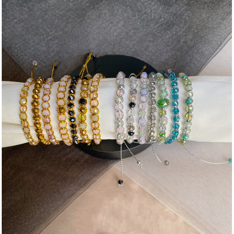 Jual Gelang-Gelang Tali-Gelang Macrame-Gelang Tali kristal-Bracelet ...