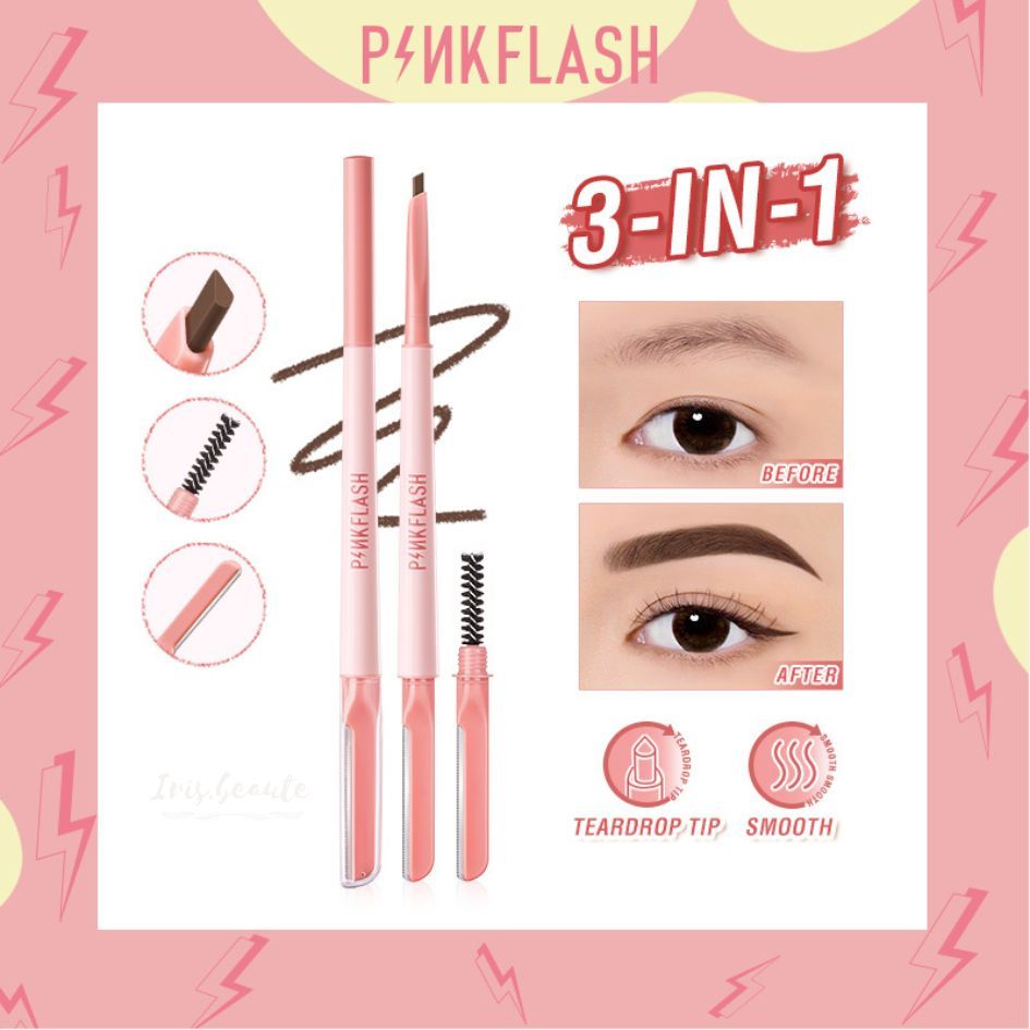 Jual PINKFLASH 3in1 Multi Use Eyebrow Pencil / Pensil Alis / Eyebrow ...