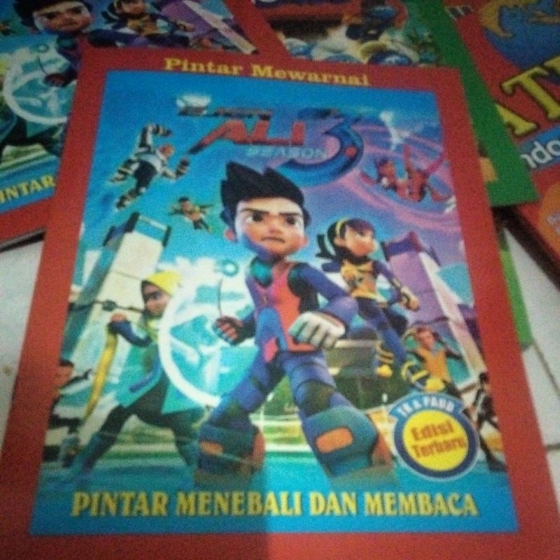 Jual Buku mewarnai Ejen Ali season 3 seri pintar menebali dan membaca ...
