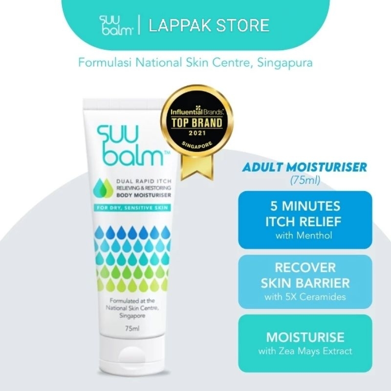 Jual [Original] Suu Balm Rapid Itch Relief Moisturiser for Dry Itchy Sensitive Problem Skin 75ml ...