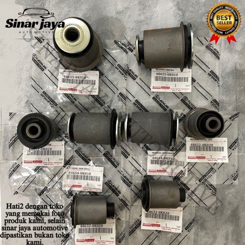 Jual BUSHING ARM SET - BUSHING BUSH BOSH ATAS BAWAH INNOVA HILUX SINGLE ...