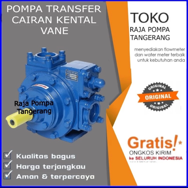Jual Pompa Gear Pump 500LPM Pompa Khusus Cairan Kental Oli Solar Vane ...