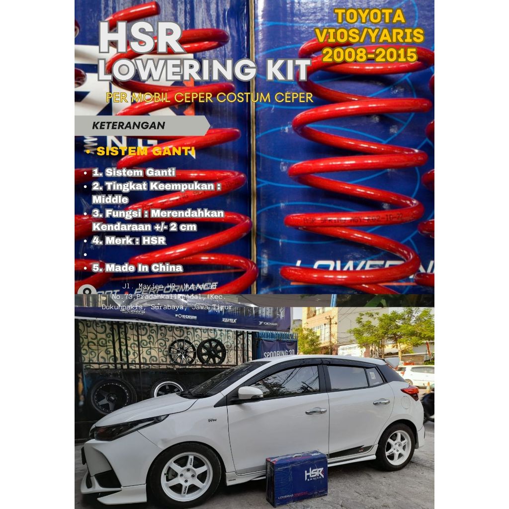 Jual Jual Lowering Kit Per Ceper Costum Mobil All new Yaris Lele ...