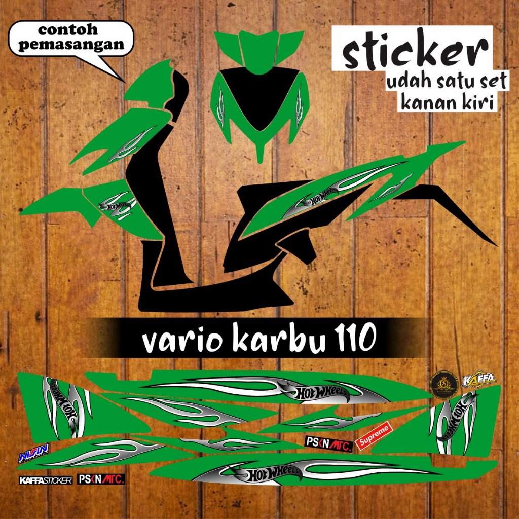 Jual Sticker Striping Vario 110 Cw Karbu Sticker Skotlet Vario 110 ...