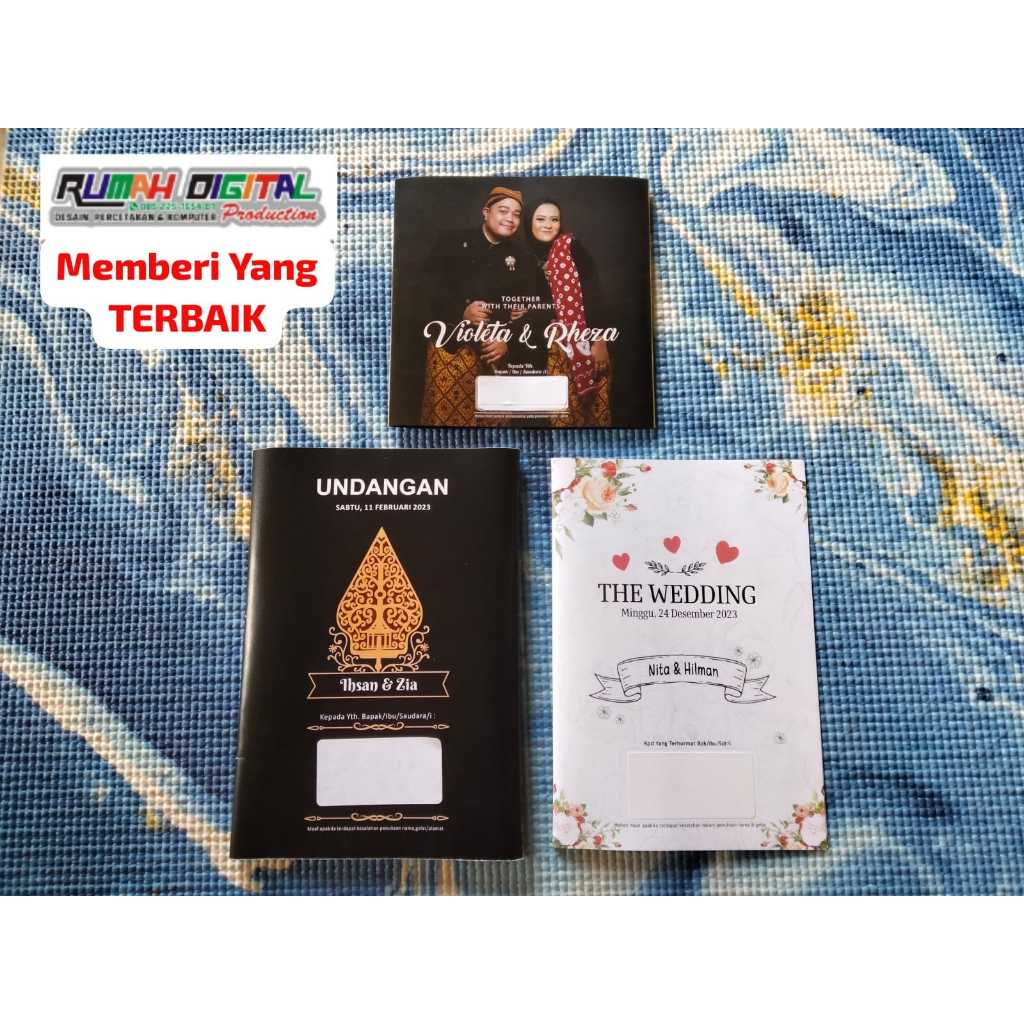 Jual Undangan Pernikahan / Undangan Murah / Undangan Foto Full Colour ...