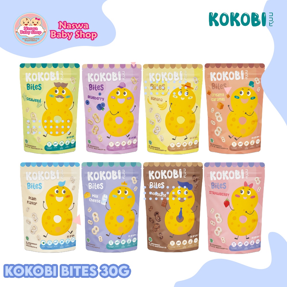 Jual Kokobi Bites Snack Sehat Bayi Tanpa MSG & Pengawet 30g | Shopee ...