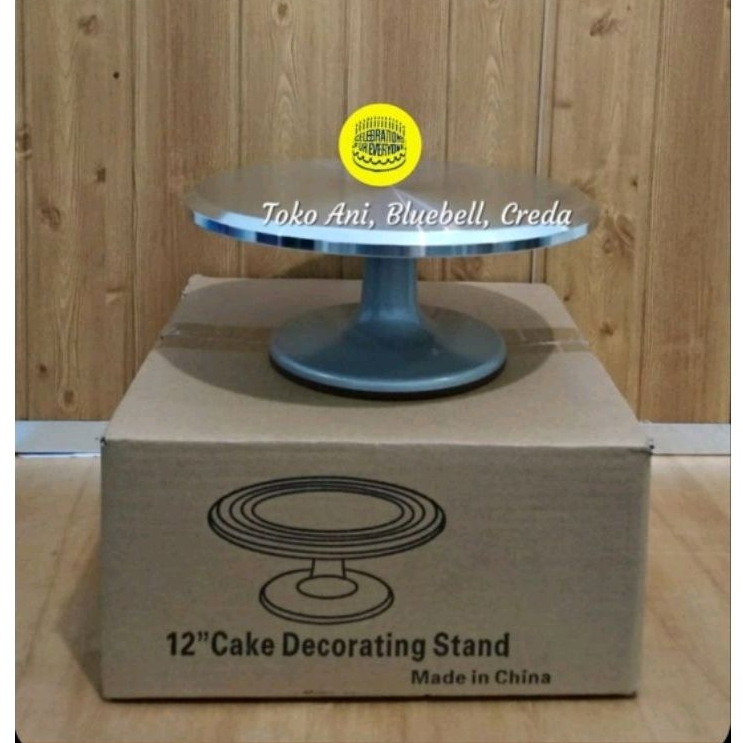 Jual Aluminum Cake Turntable / Revolving Cake Stand ∅ 12 inch ( 30cm ...