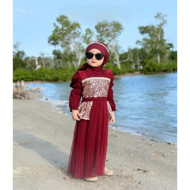 Jual jumpai disini dress anak terbaru yasmin dress kids material ...