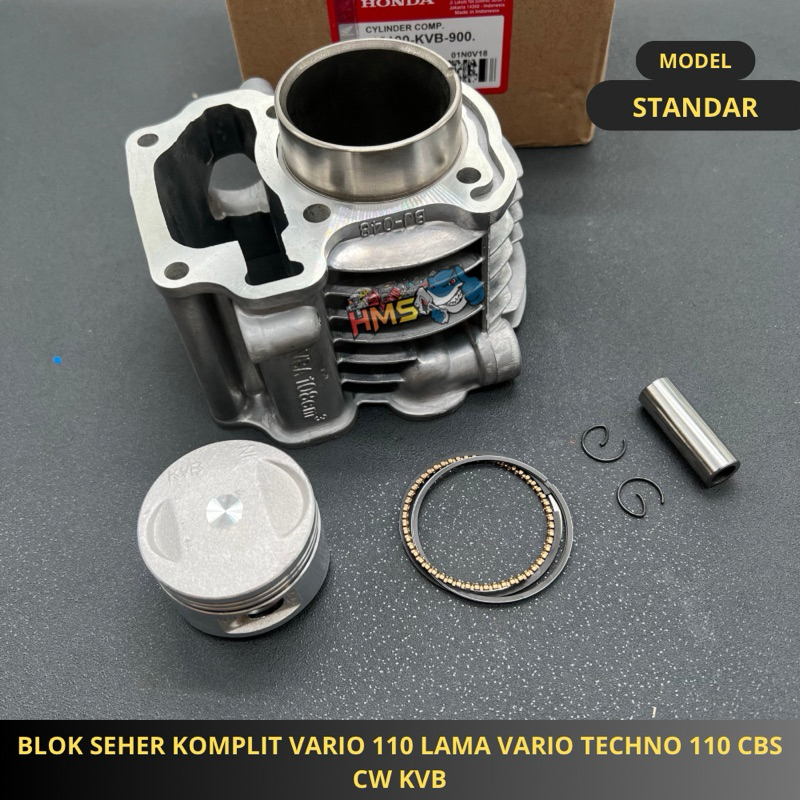 Jual BLOK SEHER KOMPLIT HONDA VARIO 110 LAMA VARIO TECHNO CBS CW KVB + PISTON KIT DAN RING ...