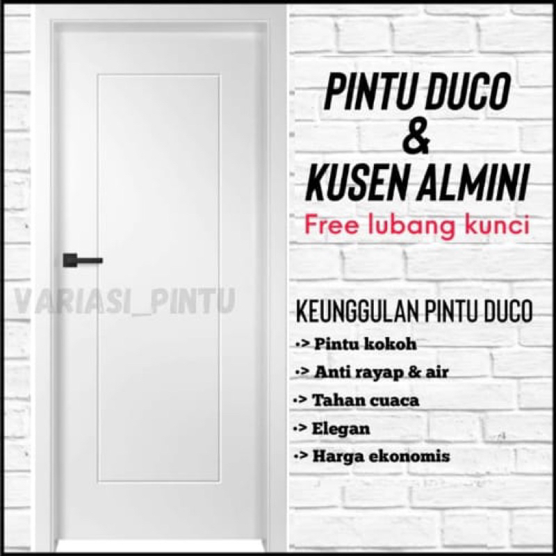 Jual SATU SET PINTU DUCO TINGGAL PASANG / PINTU DUCO MURAH / PINTU ...