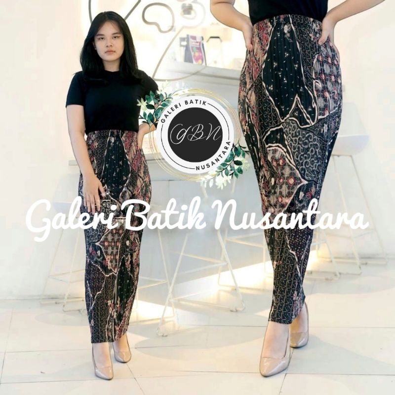Jual Rok Plisket Batik Fit S - JUMBO All Size Motif Terbaru Batik ...