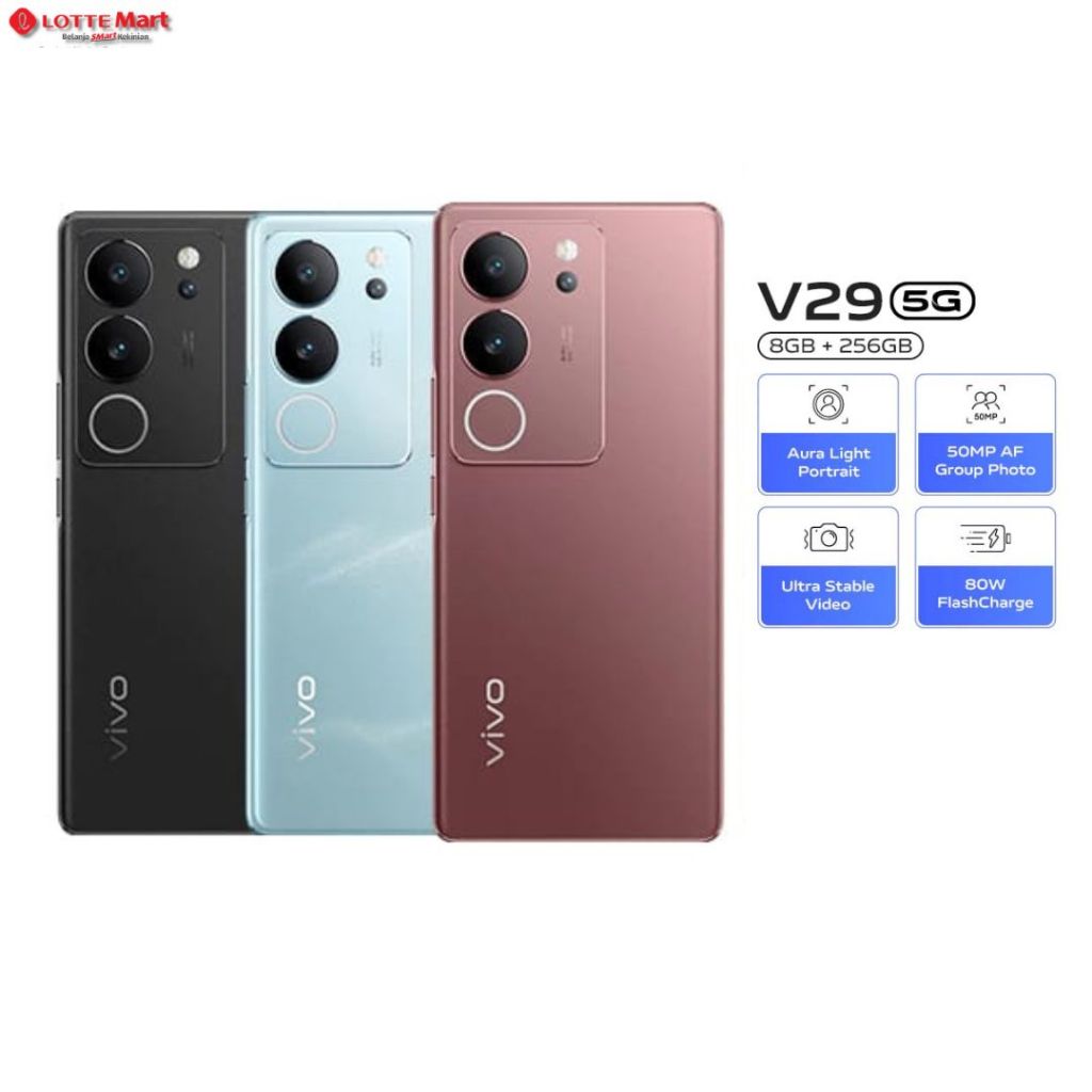 Jual VIVO V29 5G 8gb + 256gb / 12gb + 512gb| 50MP OIS Ultra-Sensing ...