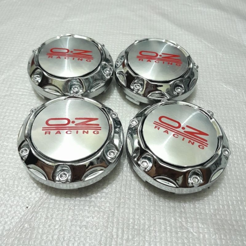 Jual dop roda tutup pelek mobil racing variasi logo oz racing diameter ...