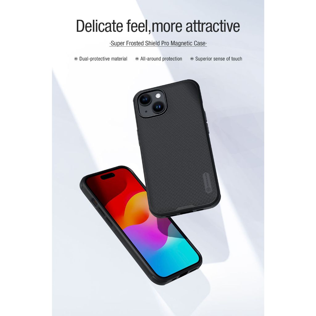 Jual Case iPhone 15 / 15 Pro / 15 Plus / 15 Pro Max Nillkin Frosted Pro ...
