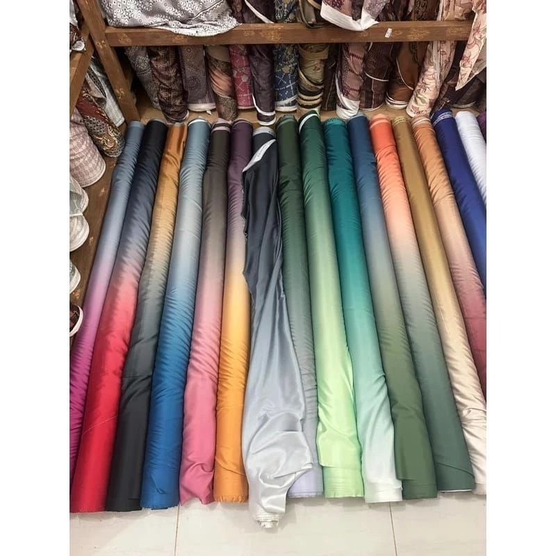 Jual Kain Satin Armani Gradasi Kain Silk Armany Gradasi | Shopee Indonesia