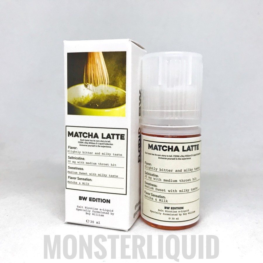 Jual SALT FOOM BW EDITION MATCHA LATTE FLOOID X BW 30MG 30ML | Shopee ...