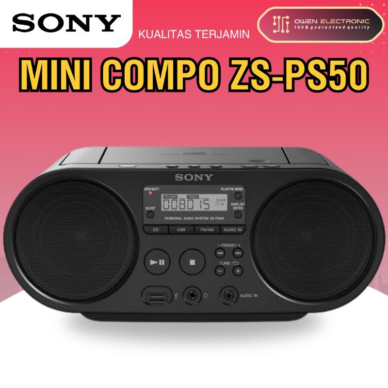 Jual SONY Mini Compo ZS-PS50 / ZSPS50 GARANSI RESMI | Shopee Indonesia