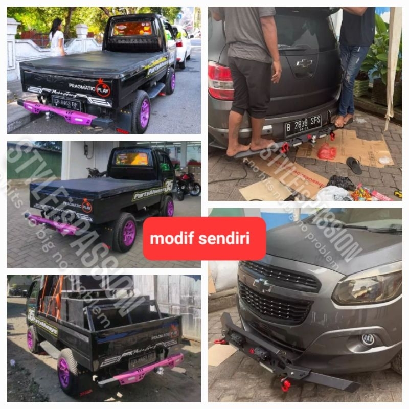Jual Towing Bumper tanduk bumper depan mobil pickup chevrolet spin ...