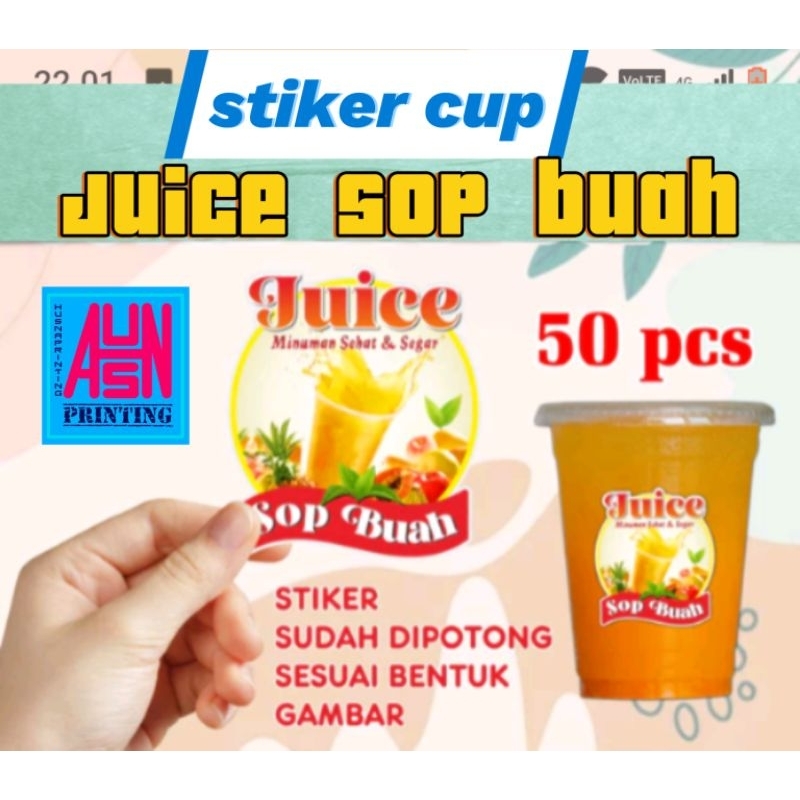 Jual Stiker Label Jus SOP Buah bisa COD | Shopee Indonesia