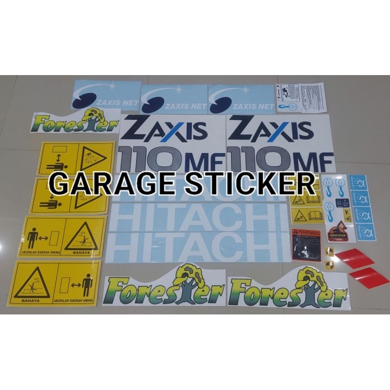 Jual sticker HITACHI ZAXIS 110 MF NET | Shopee Indonesia