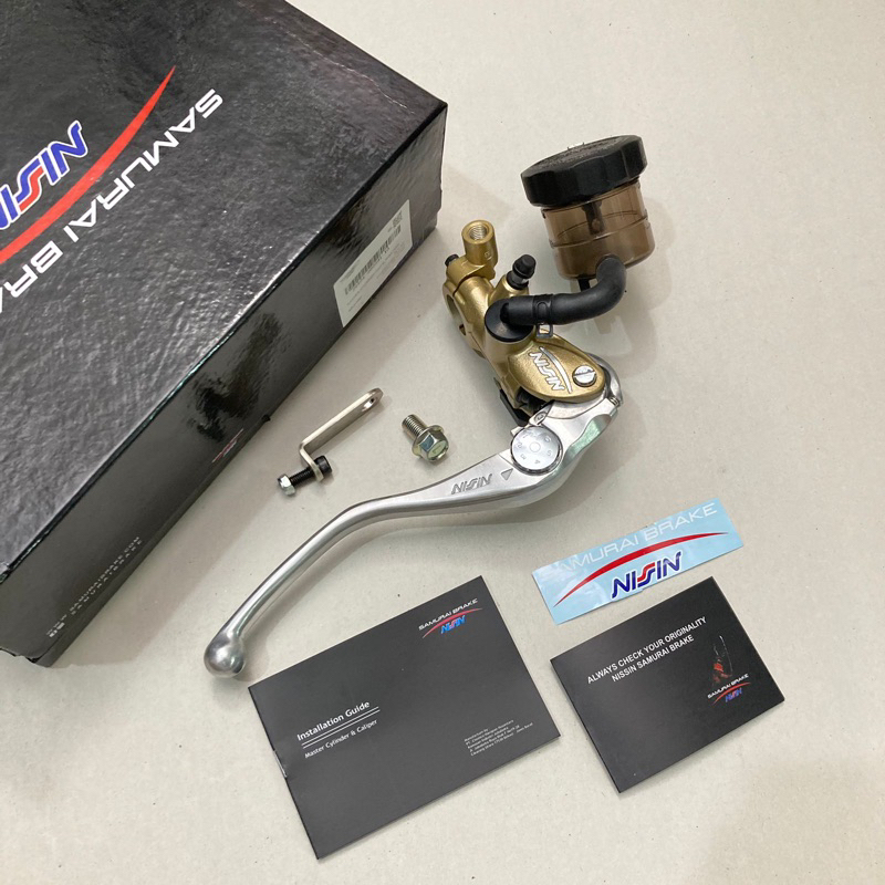 Jual master rem nissin samurai radial original posisi kanan 16mm warna gold universal | Shopee ...