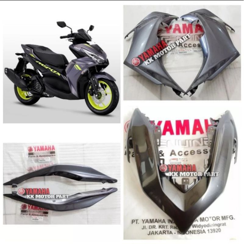 Jual PAKET BODY HALUS ALL NEW AEROX 155 CONNECTED ORIGINAL YAMAHA ABU ...