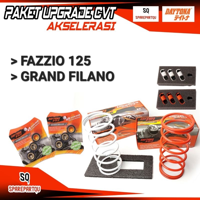 Jual PAKET UPGRADE CVT FAZZIO 125 GRAND FILANO DAYTONA RACING - PAKET ...