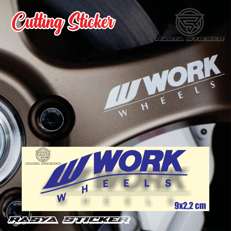Jual Sticker velg WORK Cutting | Sticker Cutting velg Mobil | Shopee ...