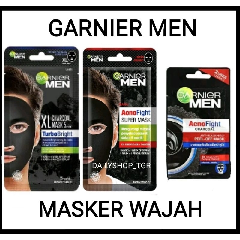 Jual GARNIER MEN POWER WHITE XL CHARCOAL BRIGHTENING TISSUE MASK ...